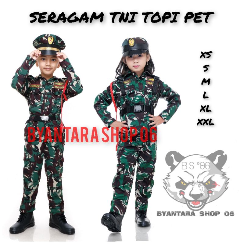 Jual Seagam TNI anak profesi . Seragam PDL tni / Seragam profesi anak ...