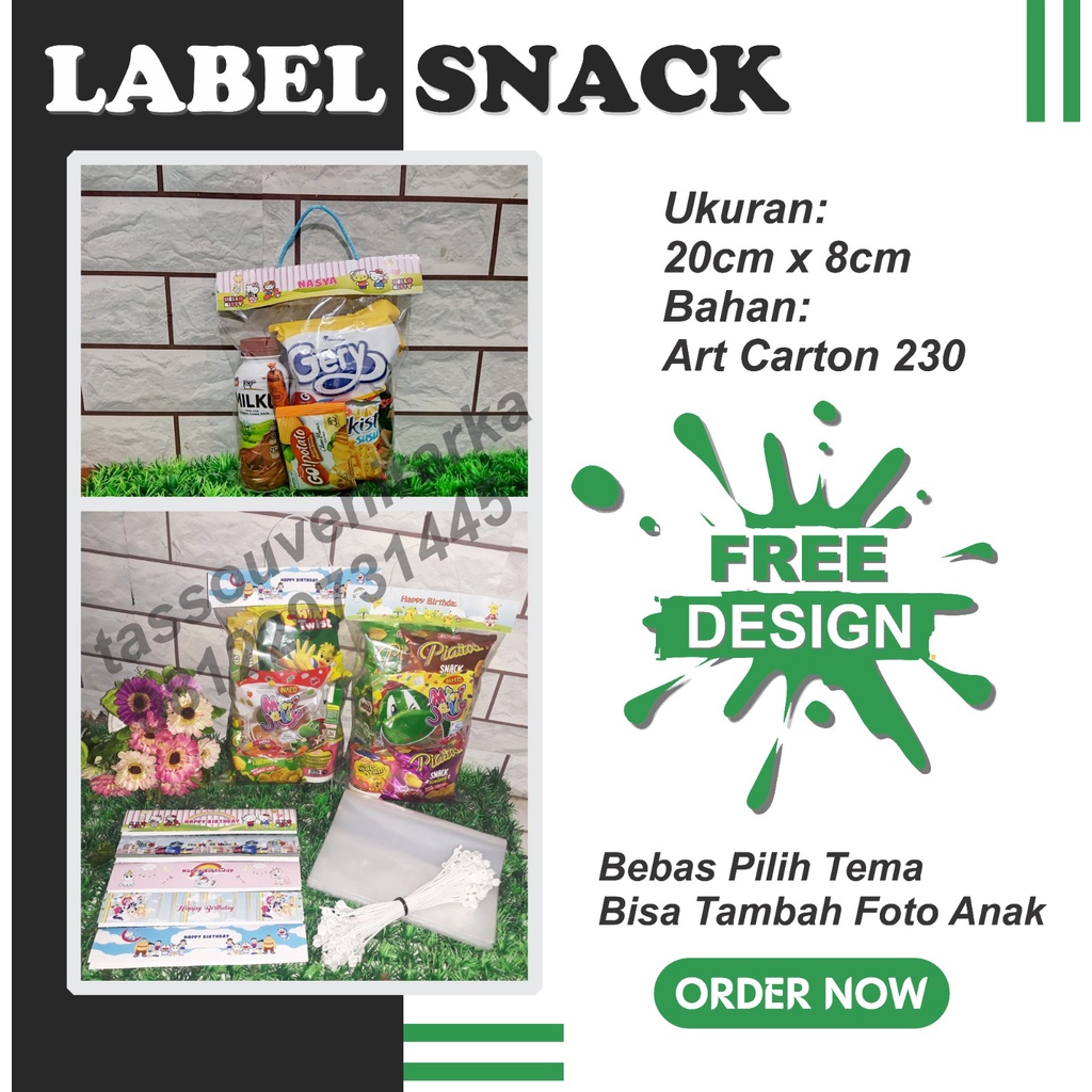 Jual PLASTIK SNACK ULTAH ANAK CUSTOM (PLUS NAMA DAN FOTO) - KEMASAN ...