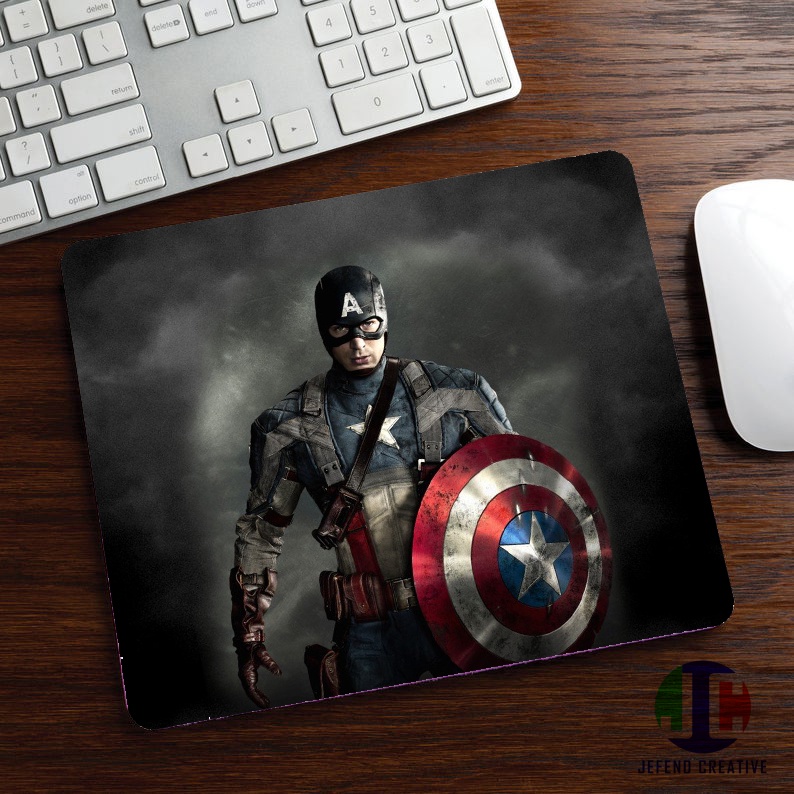 Jual Mousepad captain america war marvel superhero custom mousepad ...