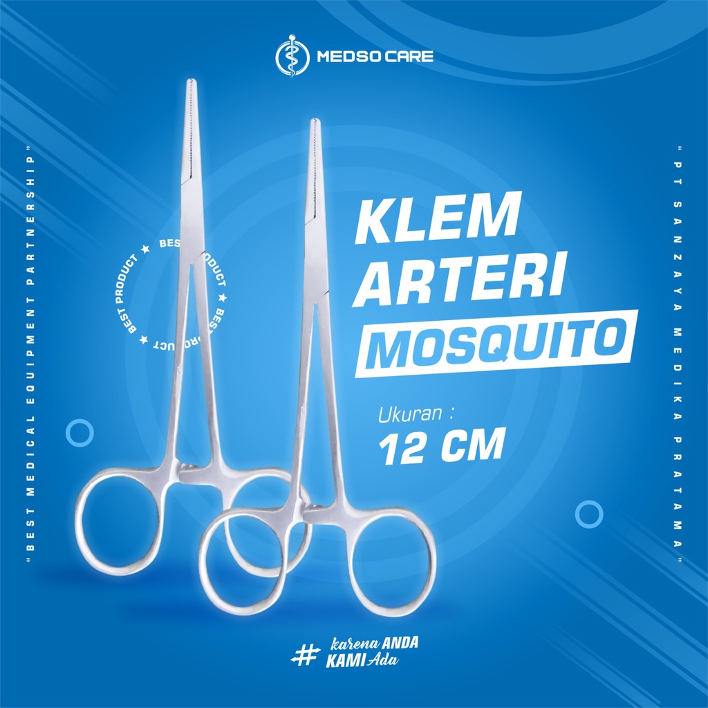 Jual KLEM ARTERY 12 CM / Halsted-Mosquito Artery Forceps | Shopee Indonesia