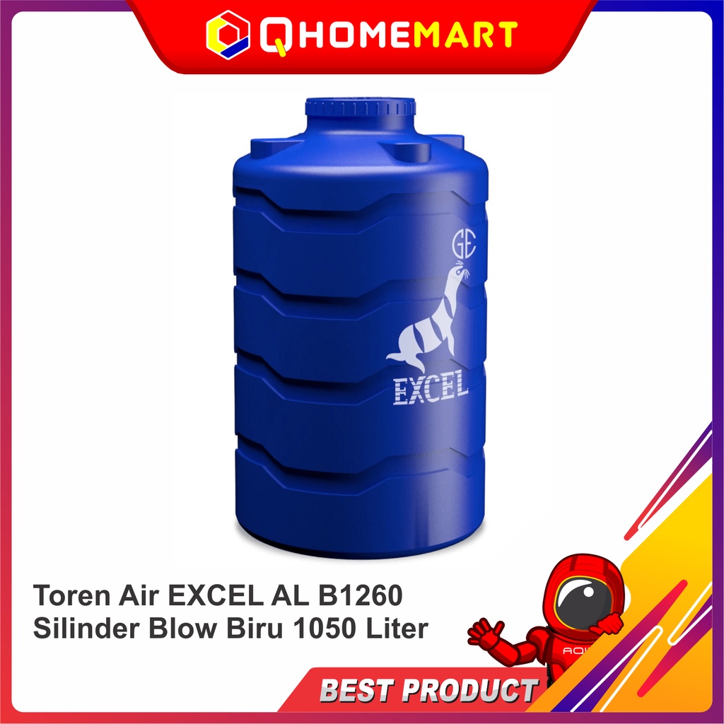 Jual Toren Air EXCEL AL B1260 Silinder Blow Biru 1050 Liter | Shopee ...
