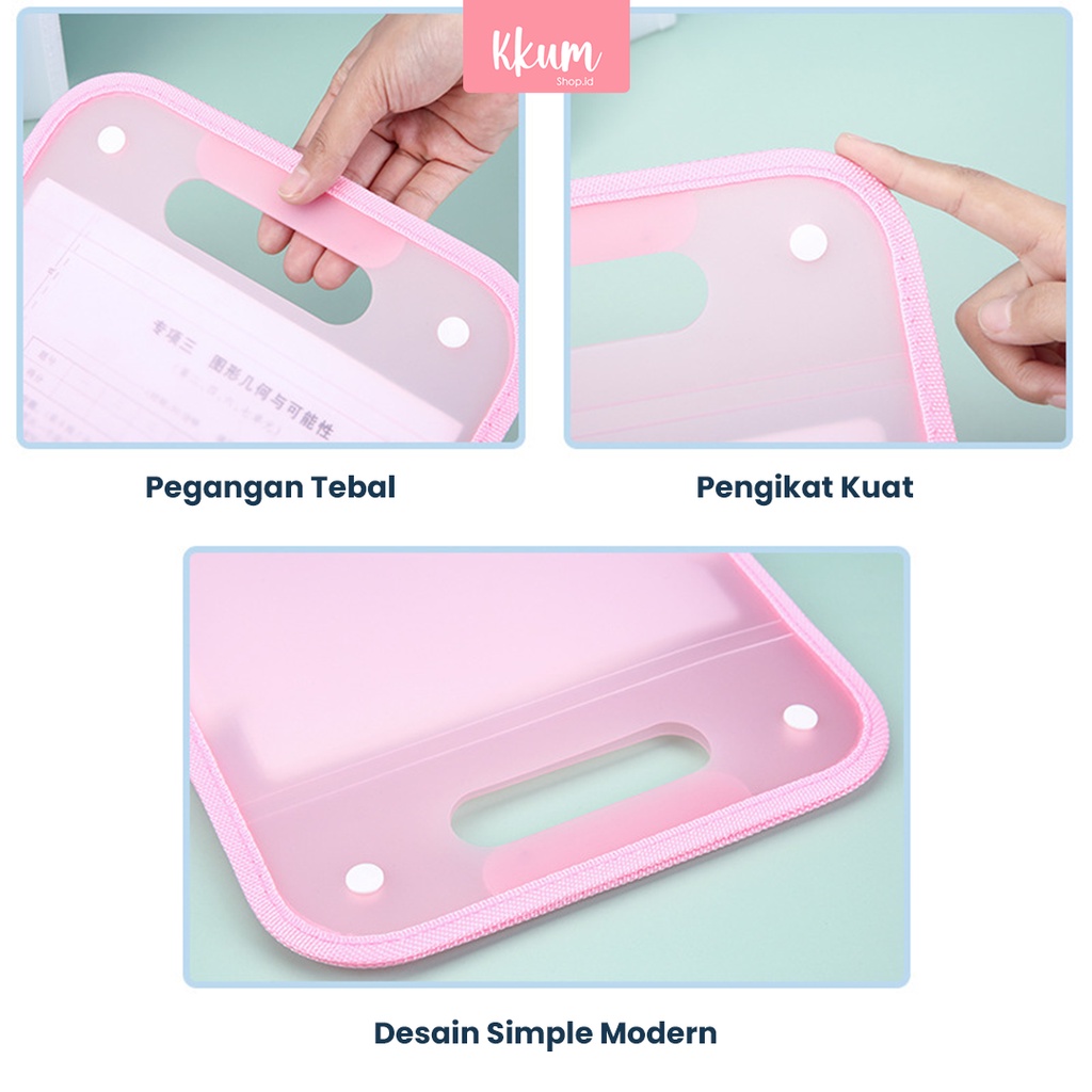 Jual FREE STIKER Tas file handle/ Organizer file bag/ Map tas dokumen ...