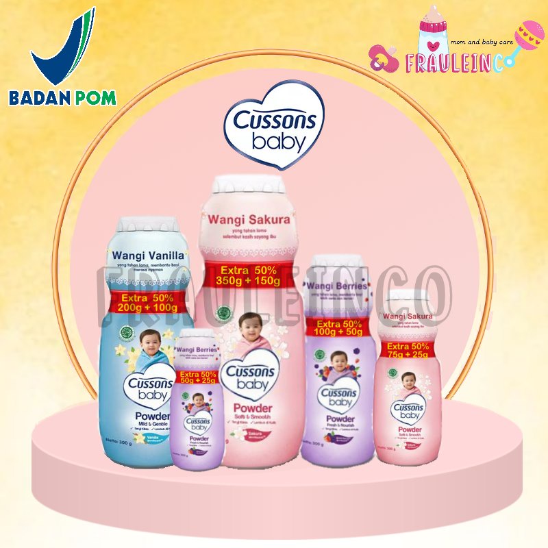 Jual *FRAULEINCO* Cussons Baby Powder 50g 75g 100g 150g 200g 300g Bedak Bayi | Shopee Indonesia