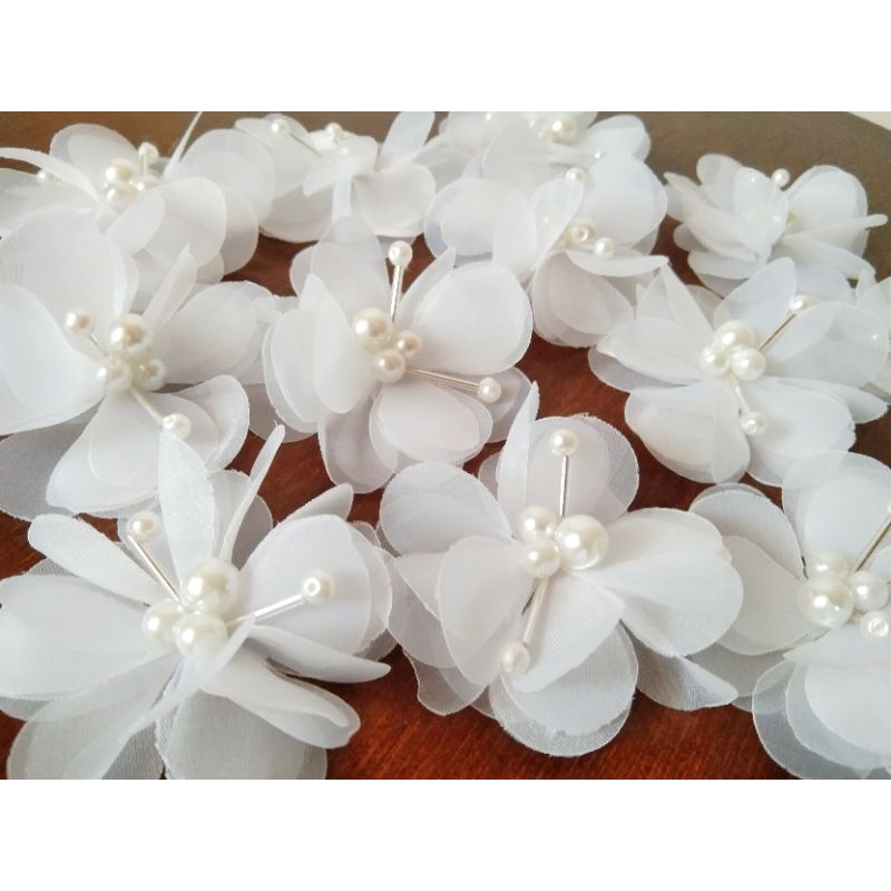 Jual Bunga Payet jahit 3cm,5cm aplikasi untuk kebaya/wedding/gaun/dress ...