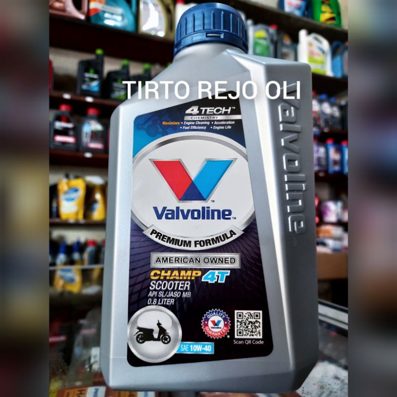 Jual VALVOLINE CHAMP 4T SCOOTER OLI MATIC 0,8 L | Shopee Indonesia