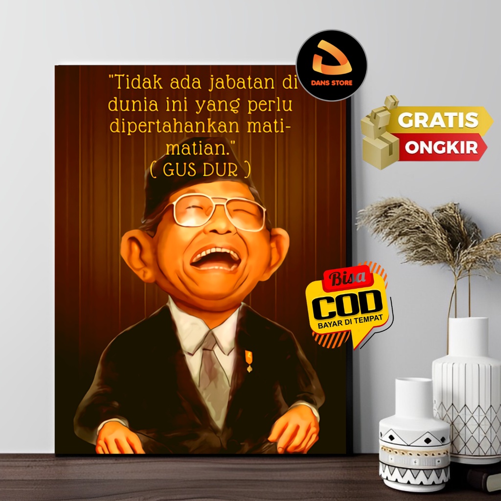 Jual Gus Dur Poster Dekorasi Kayu Hiasan Pajangan Dinding Walldecor ...