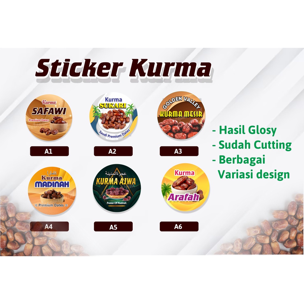 Jual Stiker Kurma Bulat | | Cutting Cromo Bulat | Shopee Indonesia