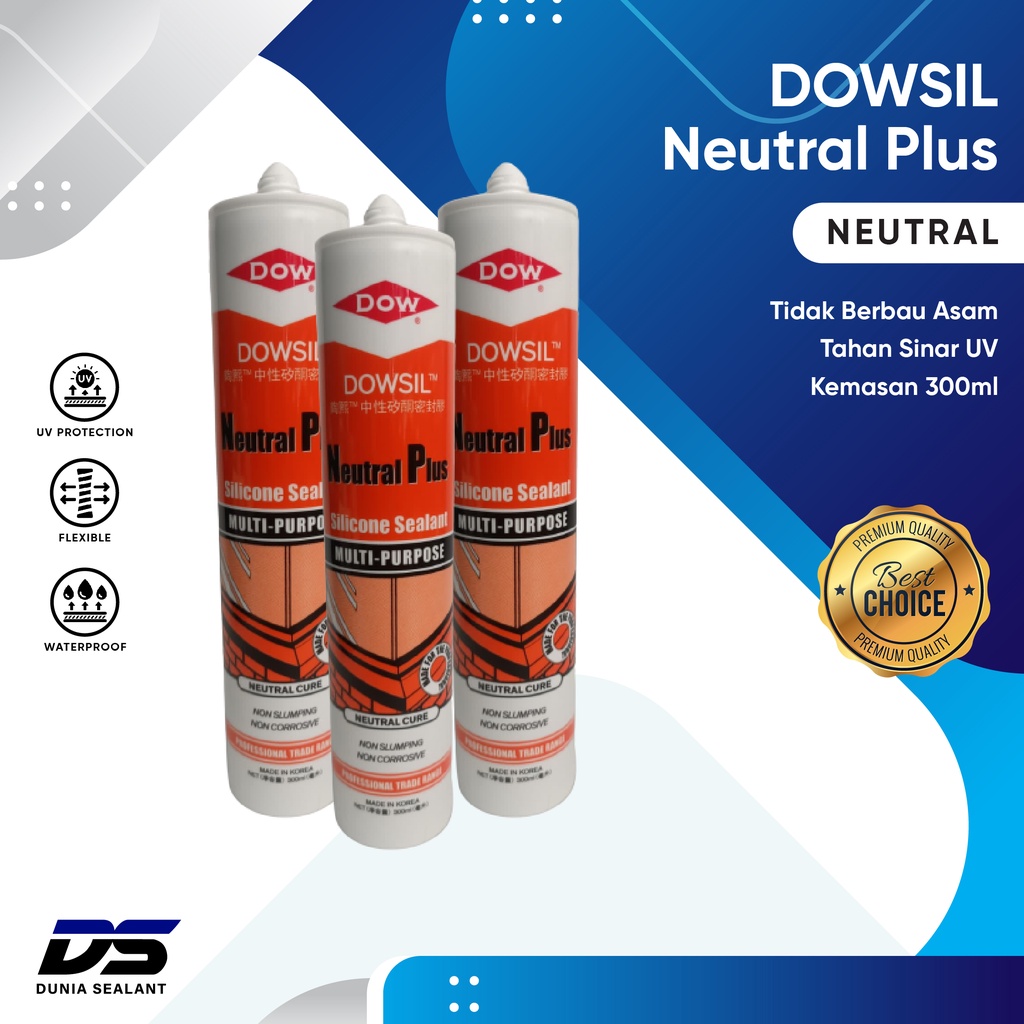 Jual Dowsil Netral Plus Silicone Sealant Neutral | Shopee Indonesia