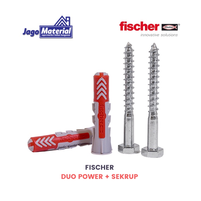 Jual Fischer DuoPower + Sekrup Ukuran 5, 6, 8,10 | Shopee Indonesia