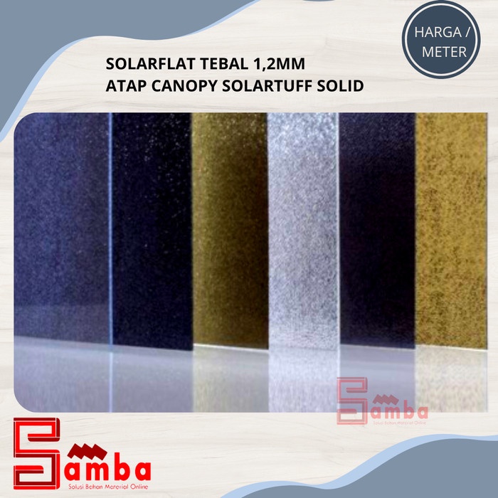 Jual `````````] SOLARFLAT TEBAL 1,2 MM ATAP CANOPY SOLARTUFF SOLID ...
