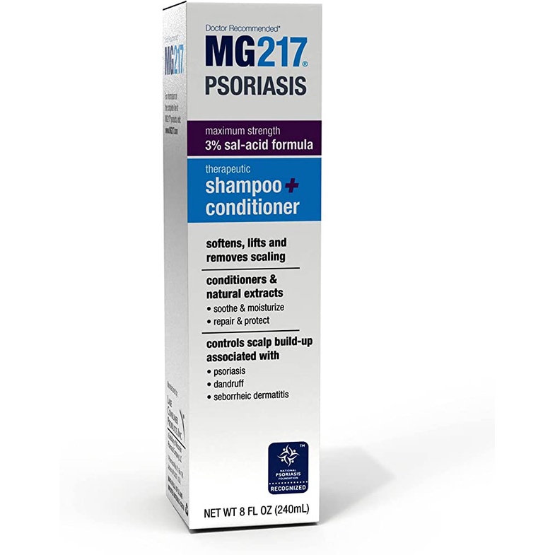 Jual MG217 MG 217 Psoriasis 3% Salicylic Acid Shampoo + Conditioner 240 ...