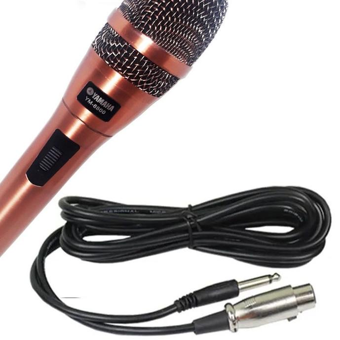 Jual Yamaha Microphone Kabel YM 8800 Super Body Besi Plus koper ☝ ...