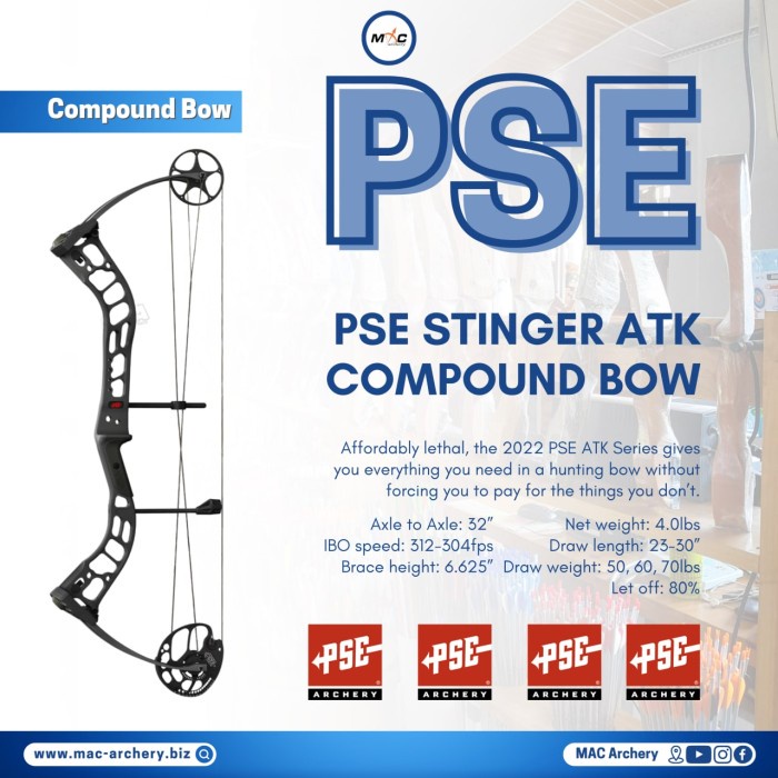Jual Busur Compound Bow PSE Stinger ATK panahan standar bow | Shopee Indonesia