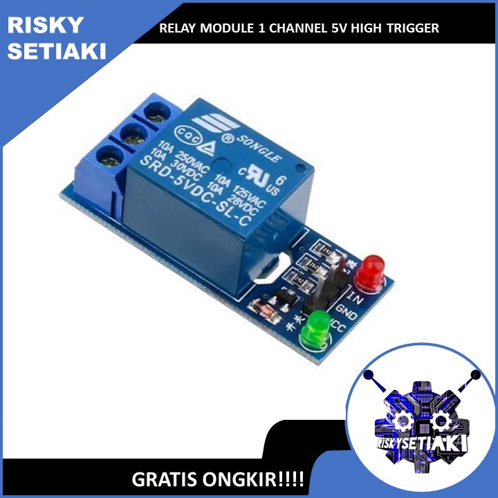 Jual RELAY MODULE 1 CHANNEL 5V HIGH TRIGGER UNTUK WEMOS DAN NODEMCU ...