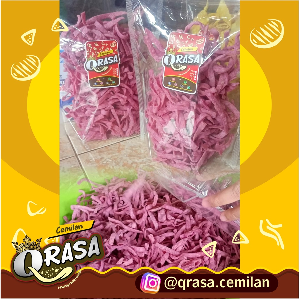 Jual Sistik/Stik Ubi Ungu rasa manis Qrasa (250gr) | Shopee Indonesia