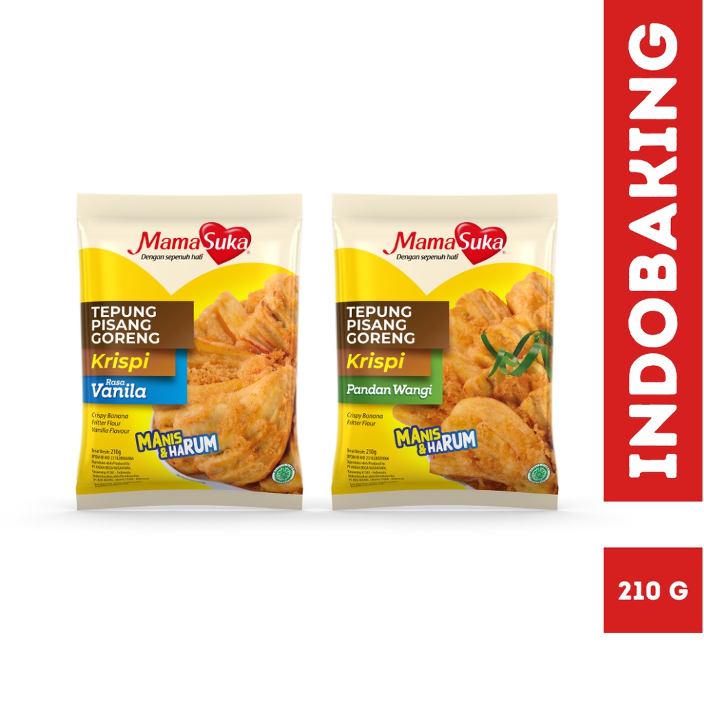 Jual Mamasuka Tepung Pisang Goreng Pandan Vanilla 210g | Shopee Indonesia