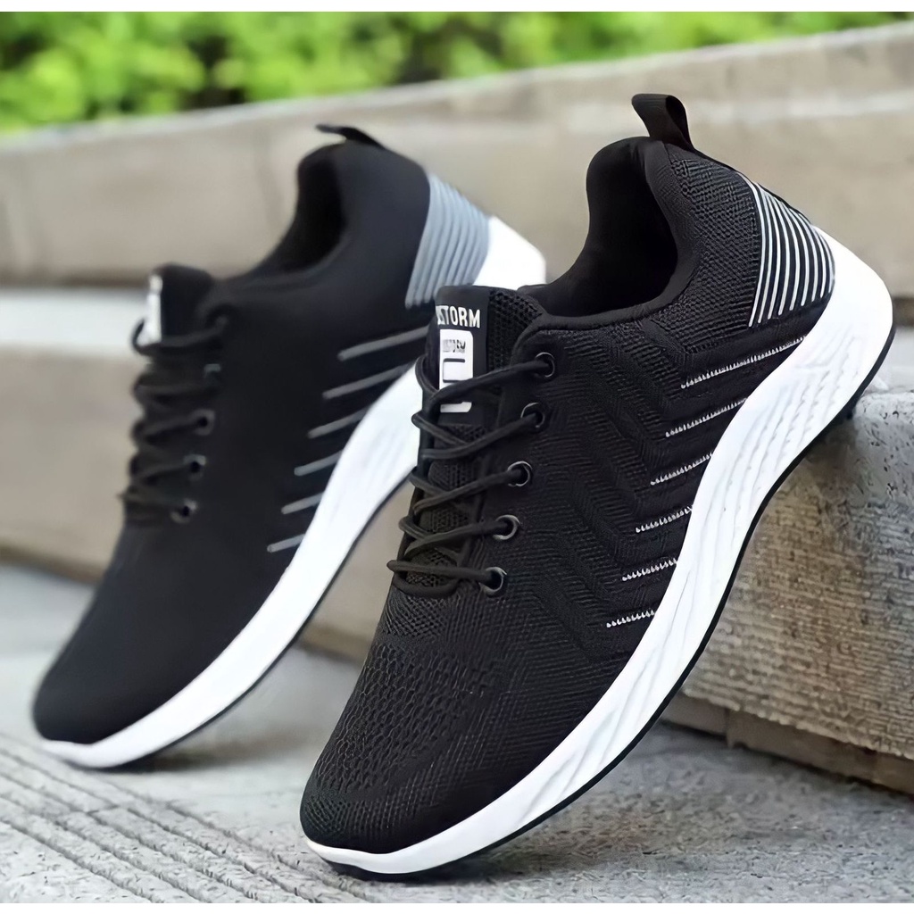 Jual SEPATU SNEAKERS SEKOLAH UNISEX TRENDY STORM BANDAR SEPATU BOGOR ...