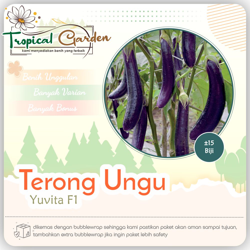 Jual Tropical Garden Benih Terong Ungu Bibit Terong Ungu Hibrida F1 COD ...