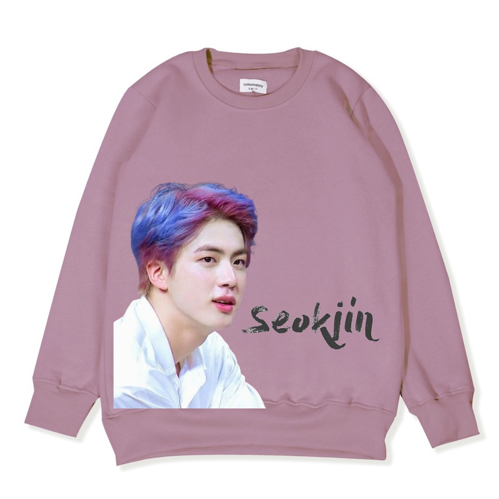 Jual SWEATER OVERSIZE BTS BANGTAN MEMBER KIM SEOKJIN SABLON PREMIUM ...
