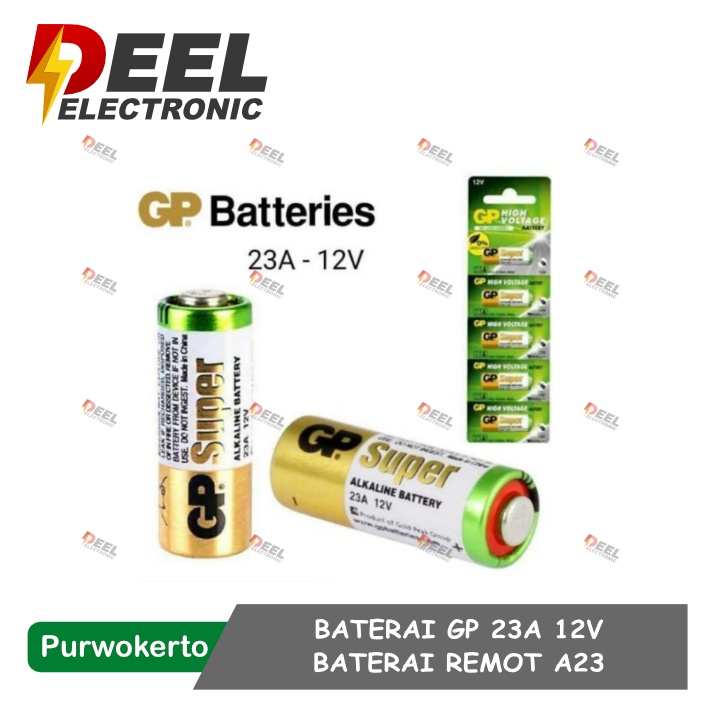 Jual BATERAI GP 23A 12V BATTERY GP 23A HIGH VOLTAGE BATERAI REMOTE MN21 ...