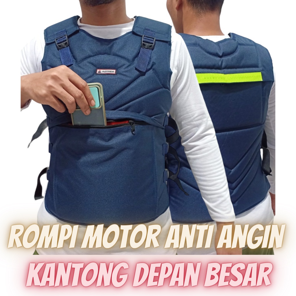 Jual Rompi Pria Anti Angin Body Protector Pelindung Dada dan Punggung ...