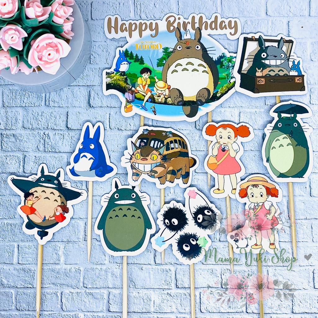 Jual Topper Cake Hiasan Kue Ulang Tahun Anak motif TOTORO | Shopee ...