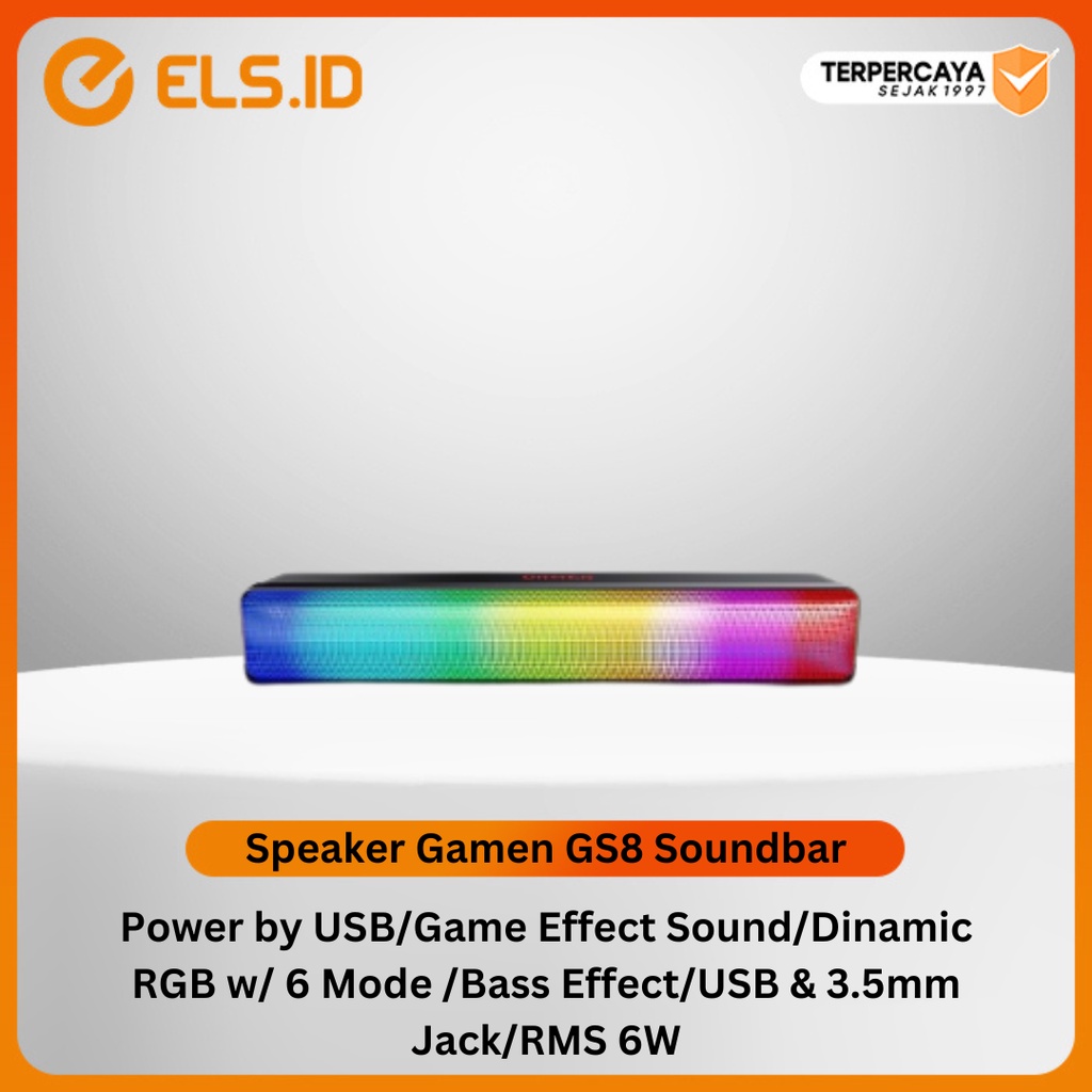 Jual Speaker Gamen GS8 Soundbar | Shopee Indonesia