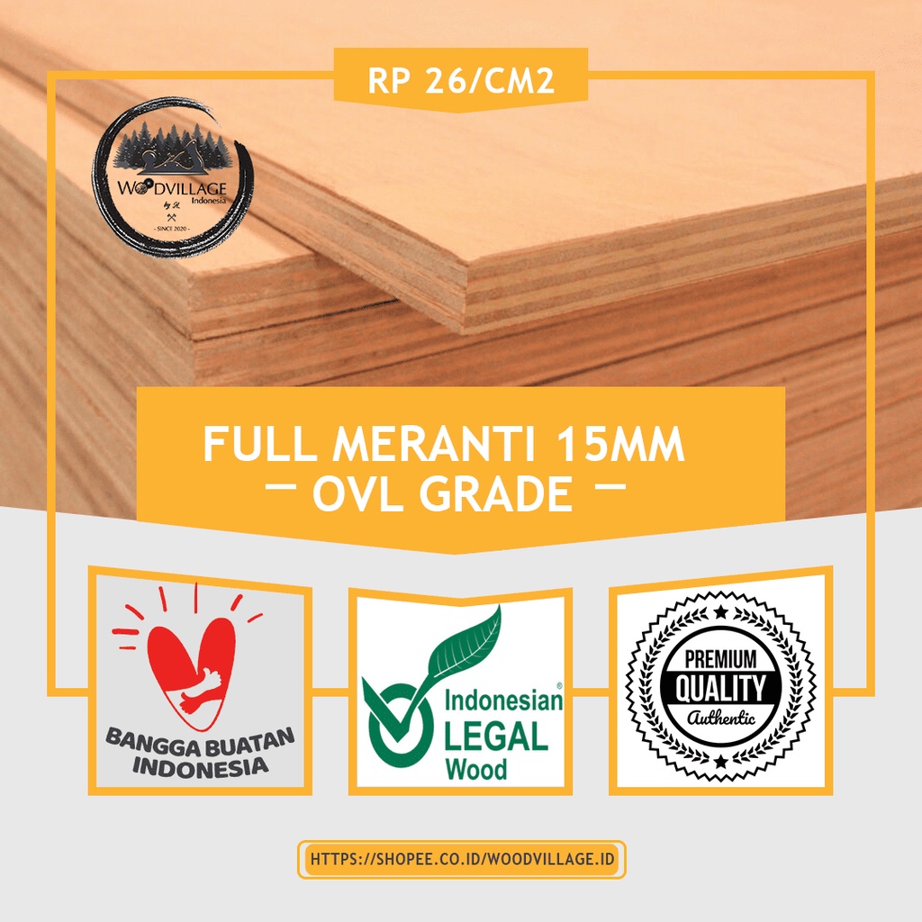 Jual Multiplek Meranti Full / Triplek Full Meranti 15mm 15 mm Custom ...