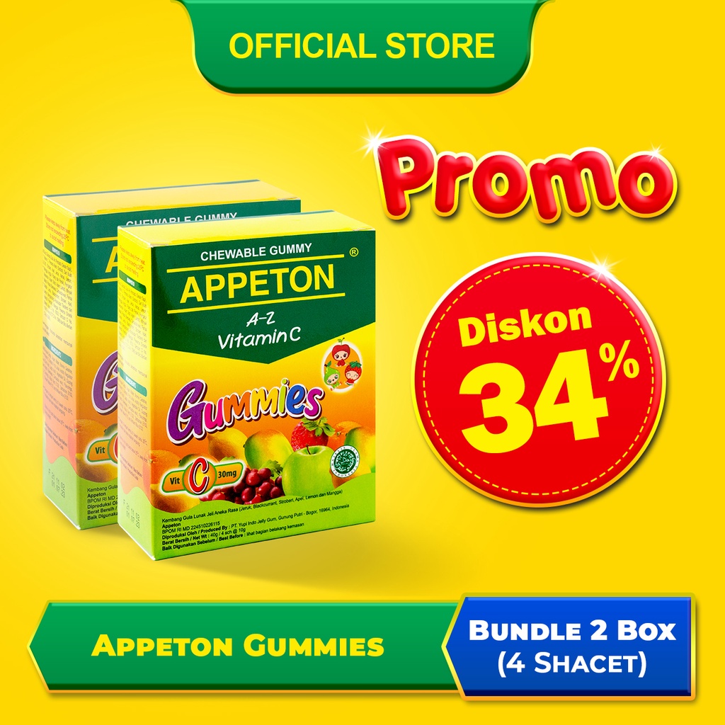 Jual Appeton Gummies (Passtilles) 4 pcs (Bundle 2 Box) | Shopee Indonesia