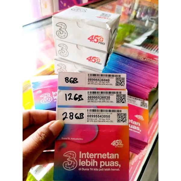 Jual PERDANA TRI 3 THREE 28GB Terlaris Berlaku NASIONAL | Shopee Indonesia