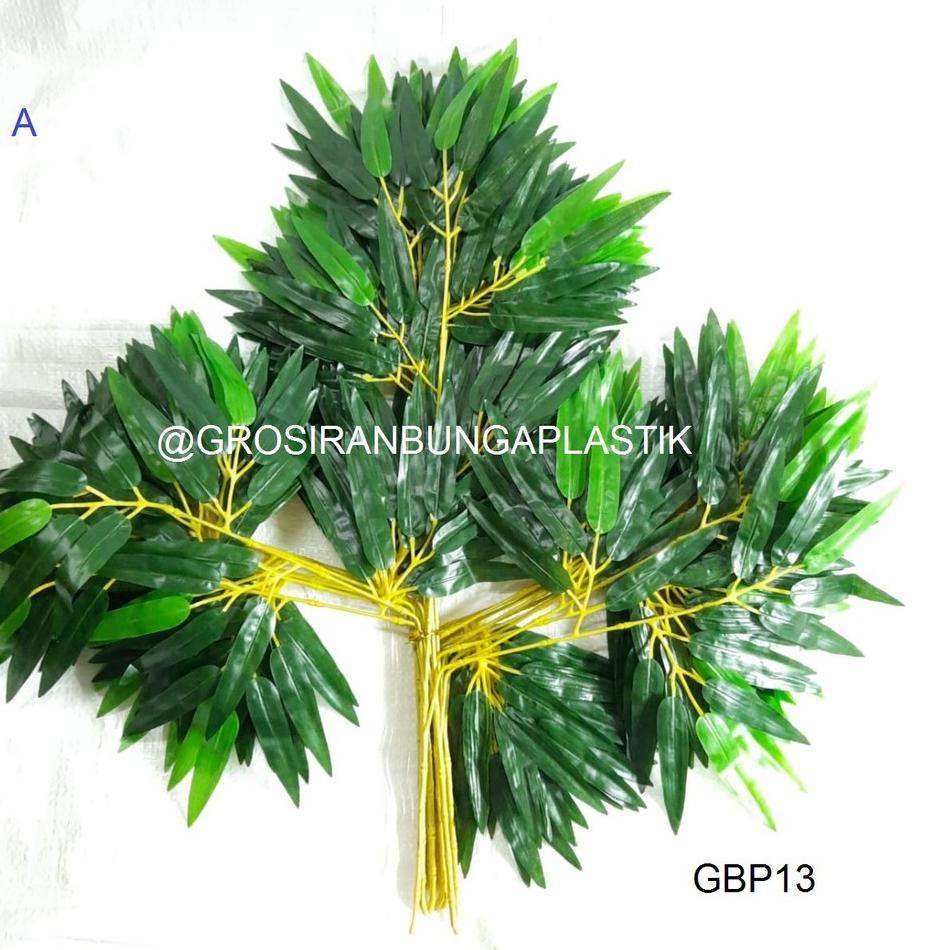Jual Daun Artificial/Daun Hias/Daun Plastik/Daun Dekorasi/Daun Bambu ...