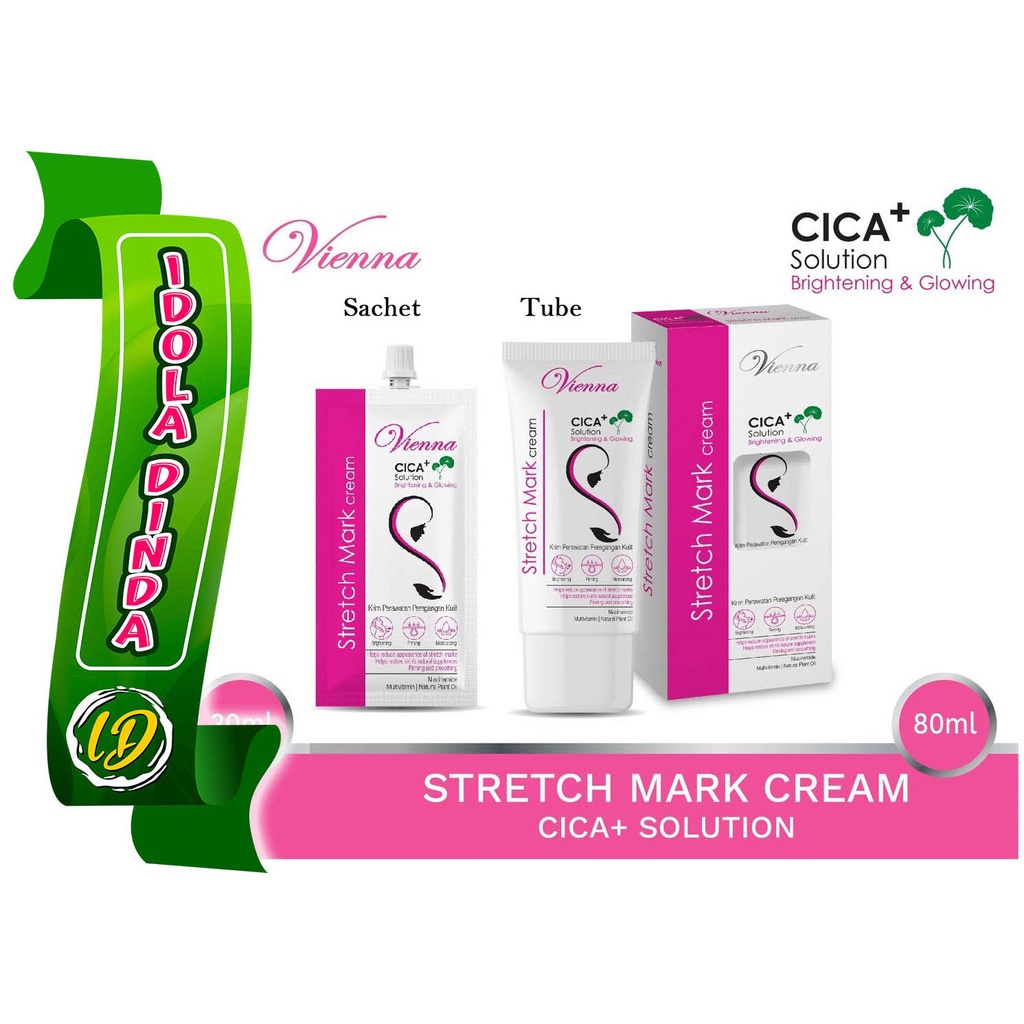 Jual VIENNA STRETCH MARK CREAM 30 ML SACHET / 80 ML TUBE | Shopee Indonesia