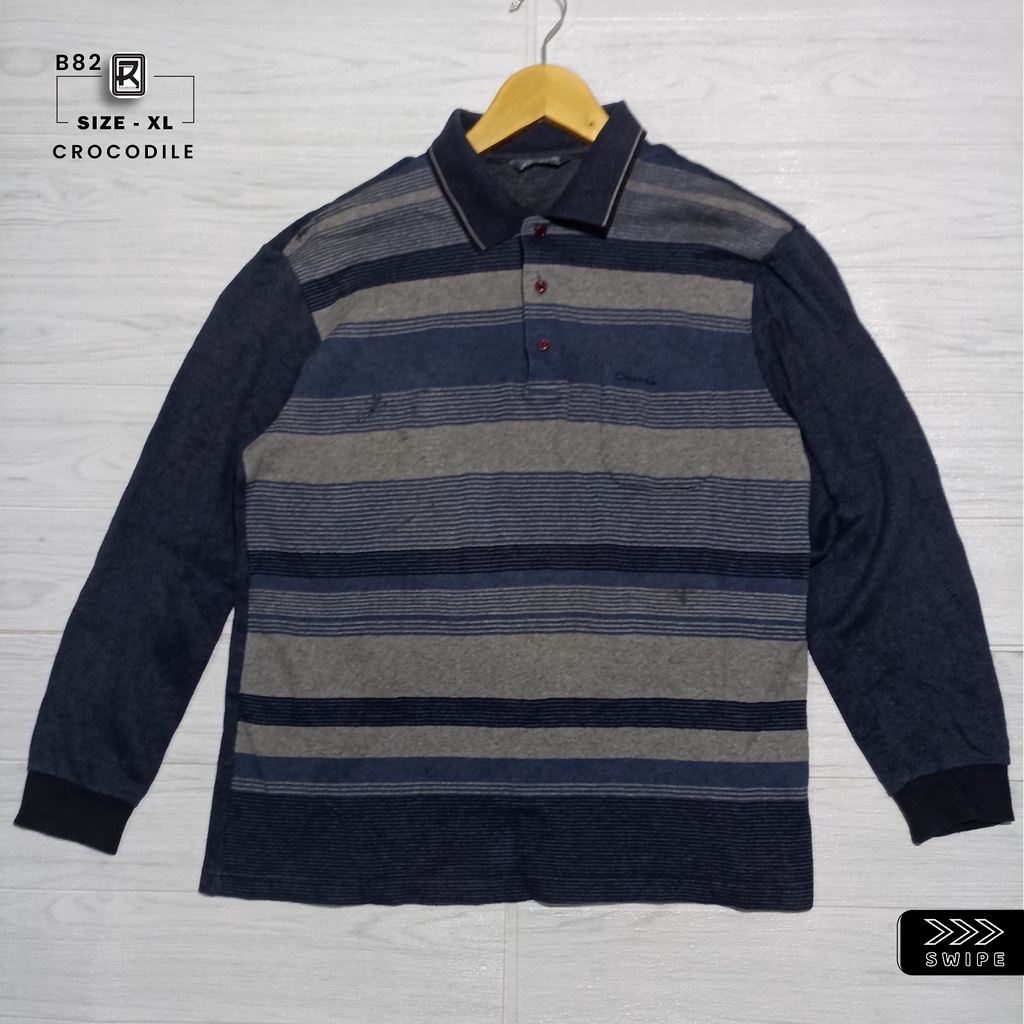 Jual B82 - POLO SHIRT - CROCODILE Bekas/Second/Salur/Rugby | Shopee ...