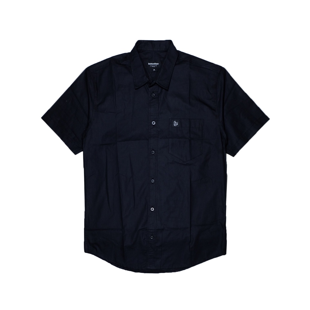 Jual Kemeja Lengan Pendek Shirt Short Black Betterdays- CIROCO KMJ BK ...
