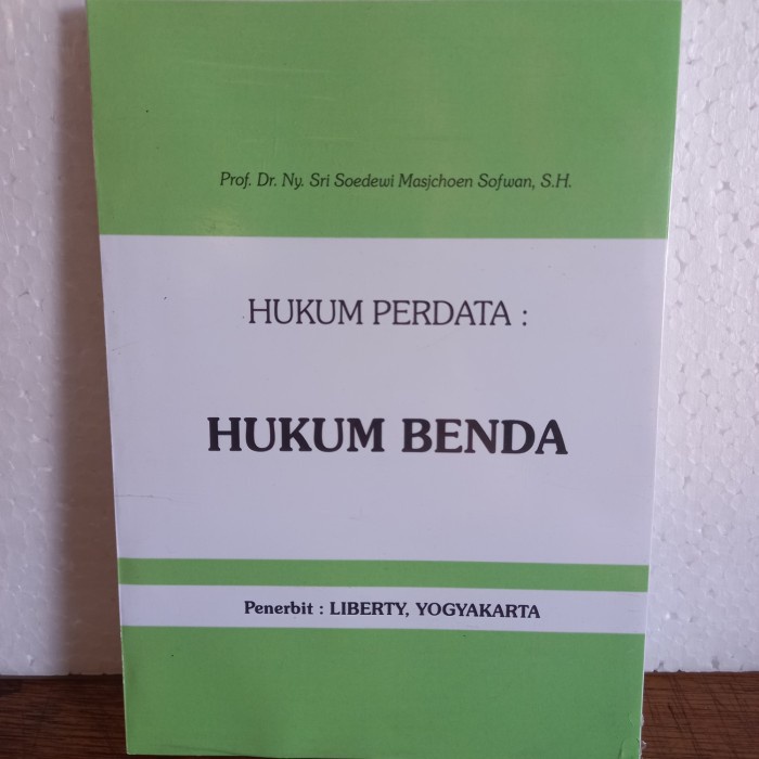Jual BUKU HUKUM PERDATA HUKUM BENDA - SRI SOEDEWI - LIBERTY | Shopee ...
