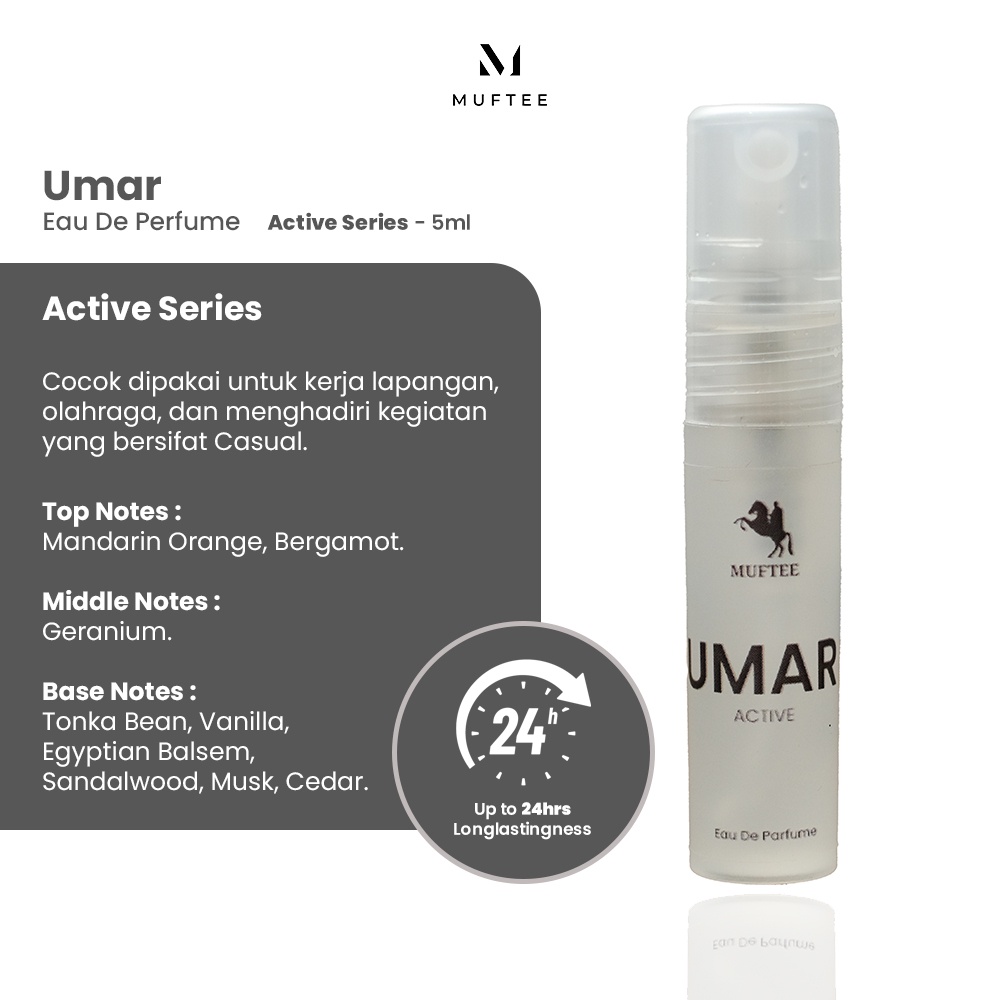 Jual Muftee Umar Eau de Perfume Active Series Pria 5ml Mandarin Orange ...