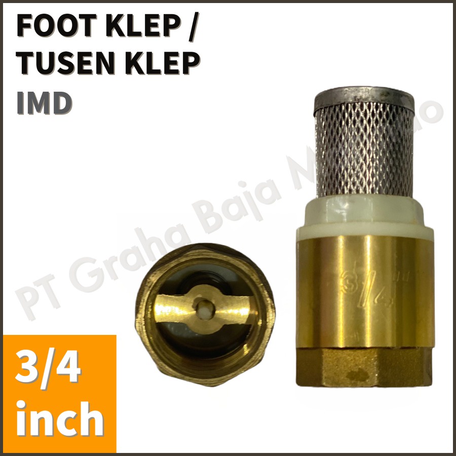 Jual FOOT VALVE 3/4" KUNINGAN / TUSEN TUSSEN KLEP 3/4" KUNINGAN ...