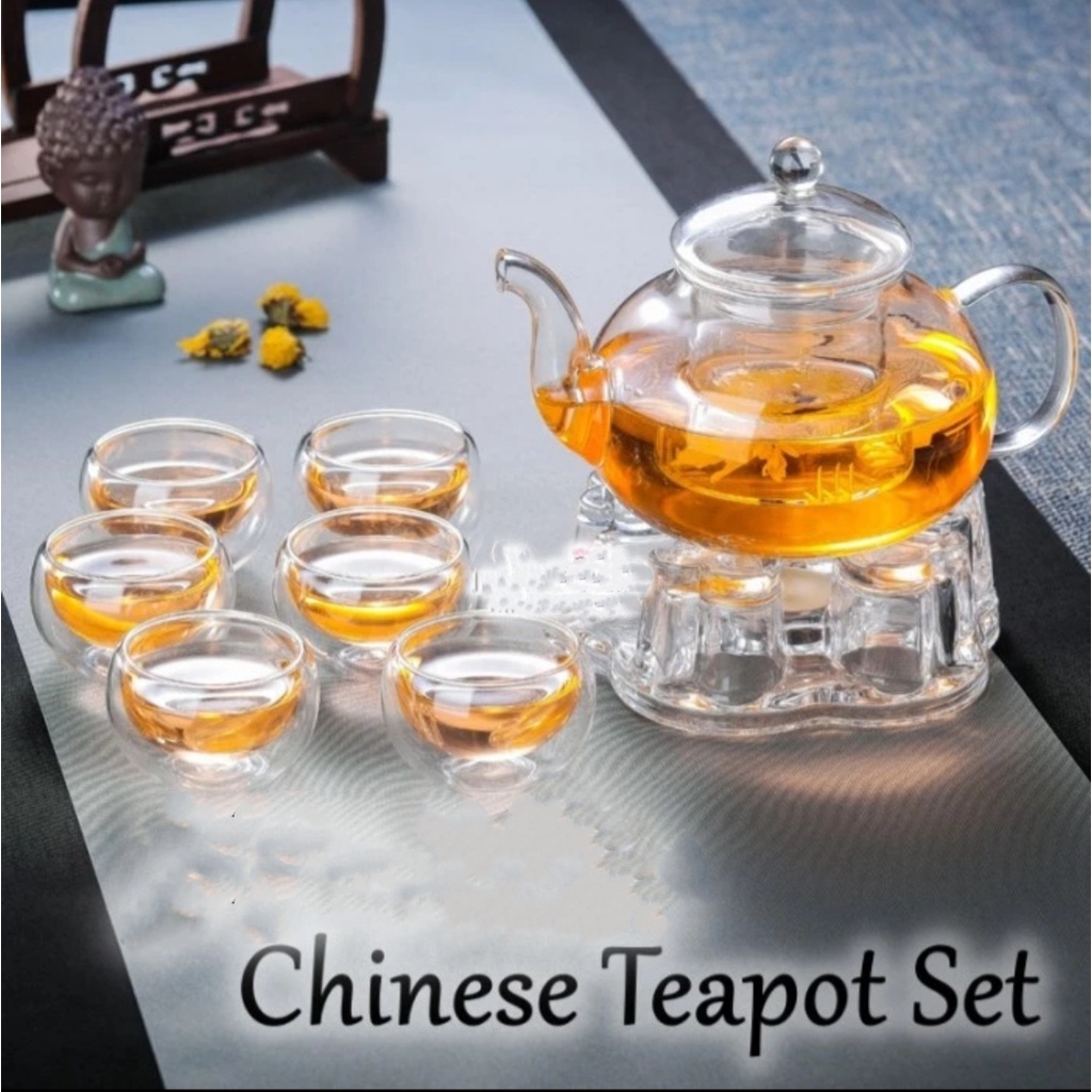 Jual TEA POT GLASS INFUSER TEKO TEH SARINGAN KACA TEKO PITCHER TEH CINA ...