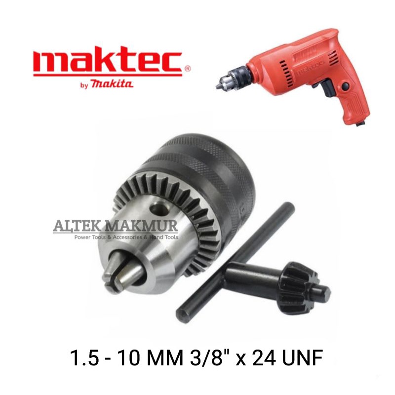 Jual Sparepart Maktec MT60 MT603 Kepala Bor 10mm Drat Drill Chuck 3/8 ...