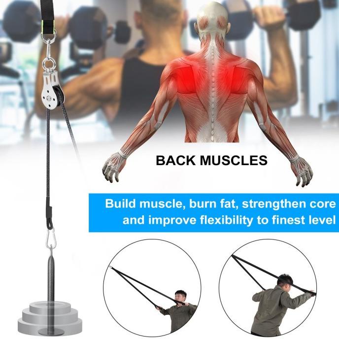 Jual Tali Catrol Alat Katrol Fitness Gym Set di Rumah untuk Pemula Aman ...