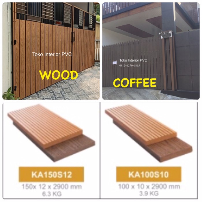 Jual Floor Pagar Wpc Minimalis Motif Kayu | Shopee Indonesia