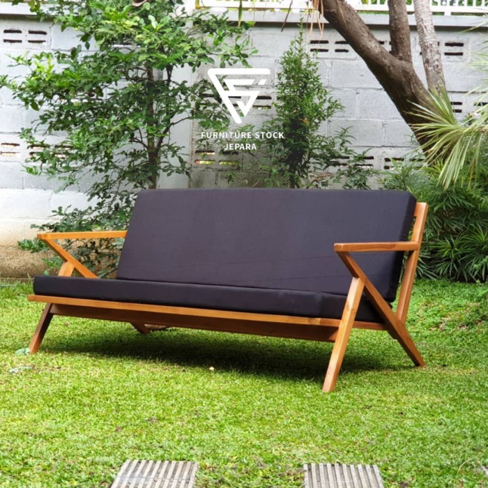 Jual FR1 Kursi bench kayu jati solid kursi bench sofa jati sofa jati ...
