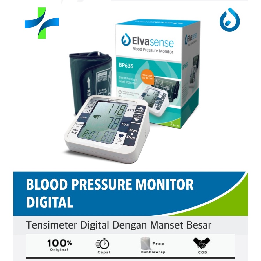 Jual Tensimeter Digital Elvasense - BP635 Alat Ukur Tekanan Darah ...
