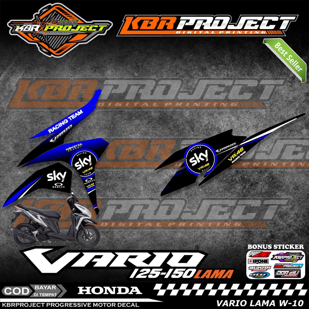Jual VARIO 125-150 LAMA STIKER SRTIPING MOTOR KEREN STIKER LIS VARIASI ...