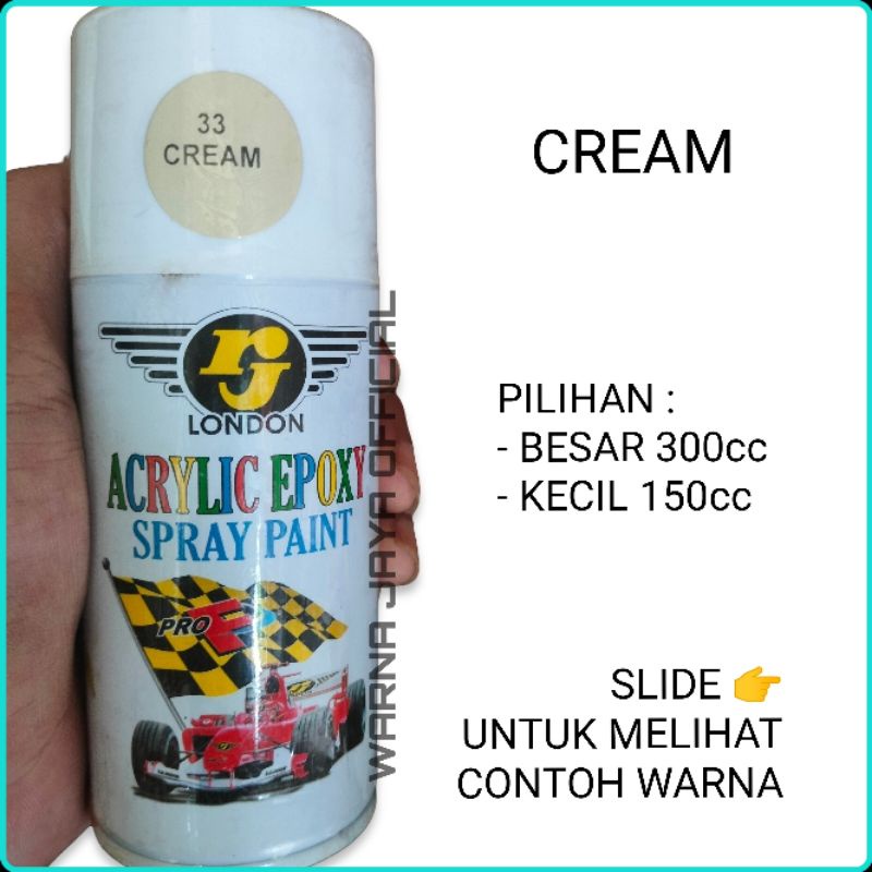 Jual CREAM - Cat Kaleng Semprot Pilok Pilox Pylox RJ London Cream Krim ...