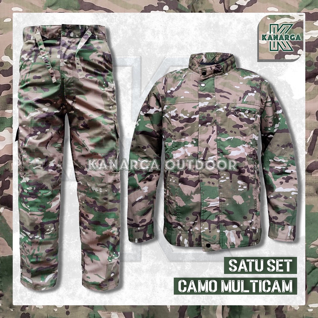 Jual SATU SET SETELAN JAKET CAMO ARMY MULTICAM - CELANA JAKET TACTICAL MULTICAM | Shopee Indonesia