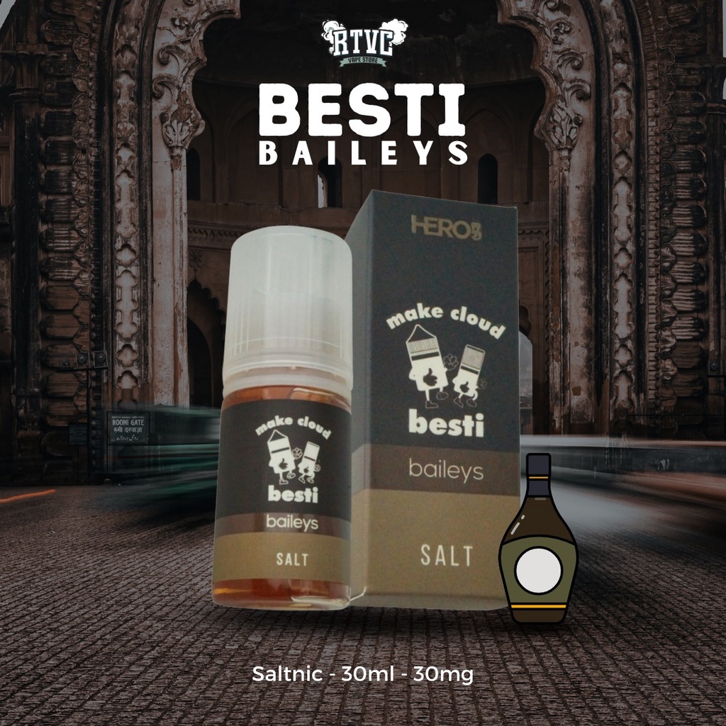 Jual BESTI Baileys 30ml 30mg by Hero57 Liquid Saltnic | Shopee Indonesia