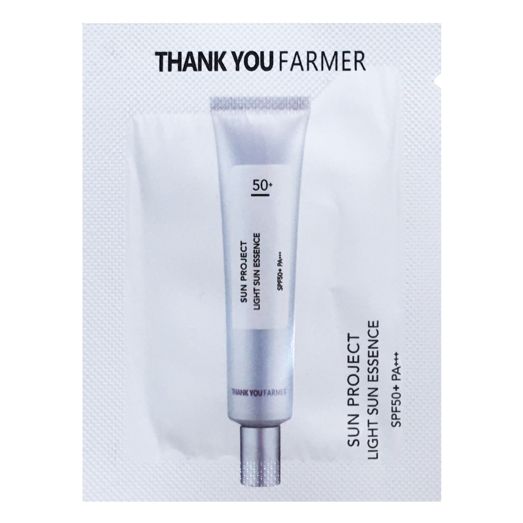 Jual [Sample] THANK YOU FARMER Sun Project Light Sun Essence SPF 50+ PA ...