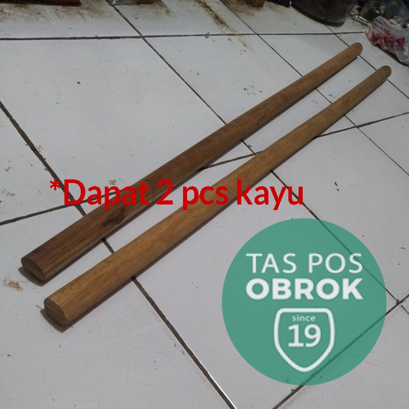 Jual TPO TONGKAT KAYU TAS POS Tongkat Penyangga Tas Obrok Tongkat Kayu ...