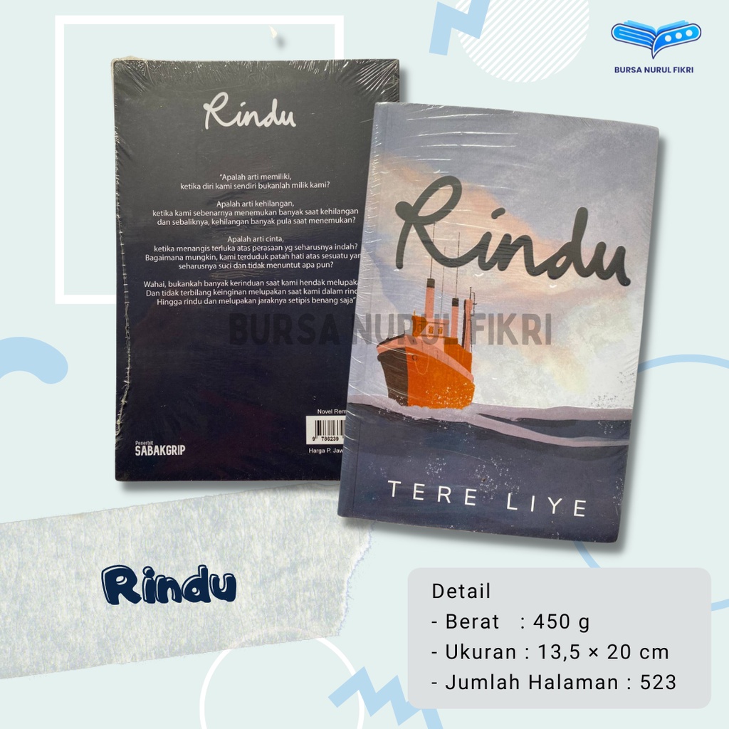 Jual Rindu | Tere Liye Original | Shopee Indonesia